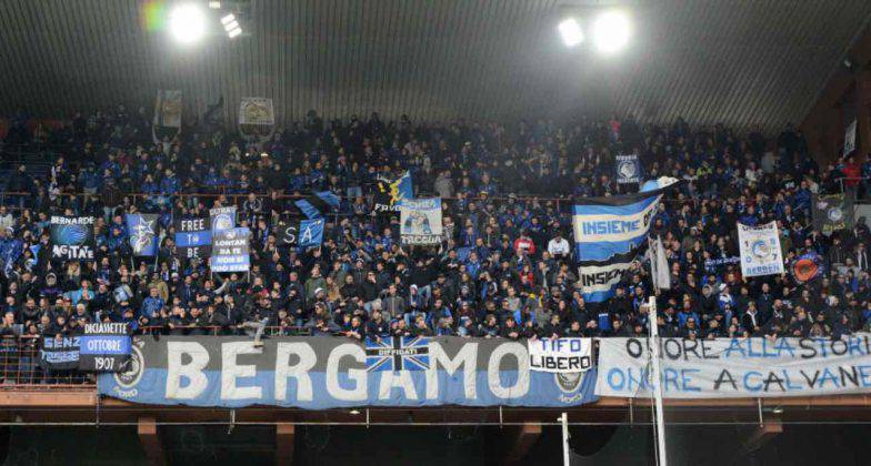 Atalanta, tifosi contro la ripresa della Serie A: lo striscione
